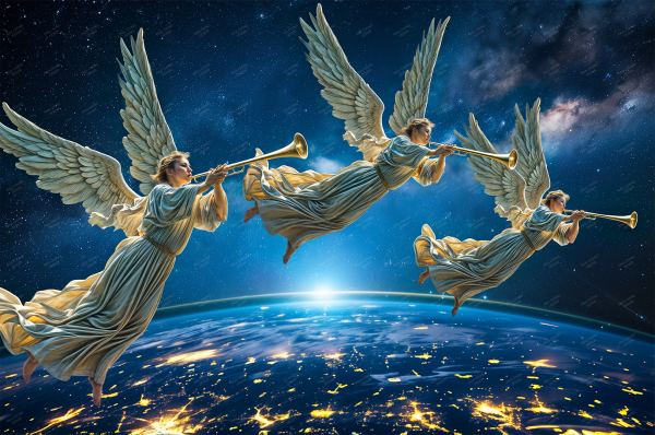 Three Angels of Revelation 14 - Paul Chung Design